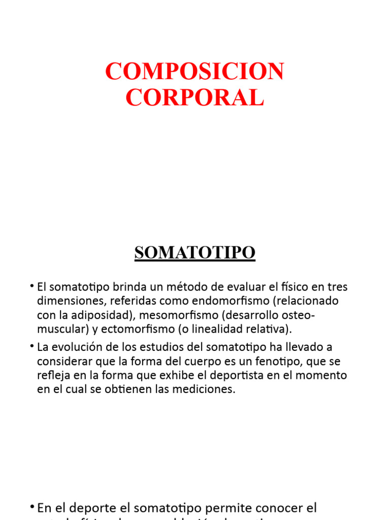 14 Composicion Corporal | PDF