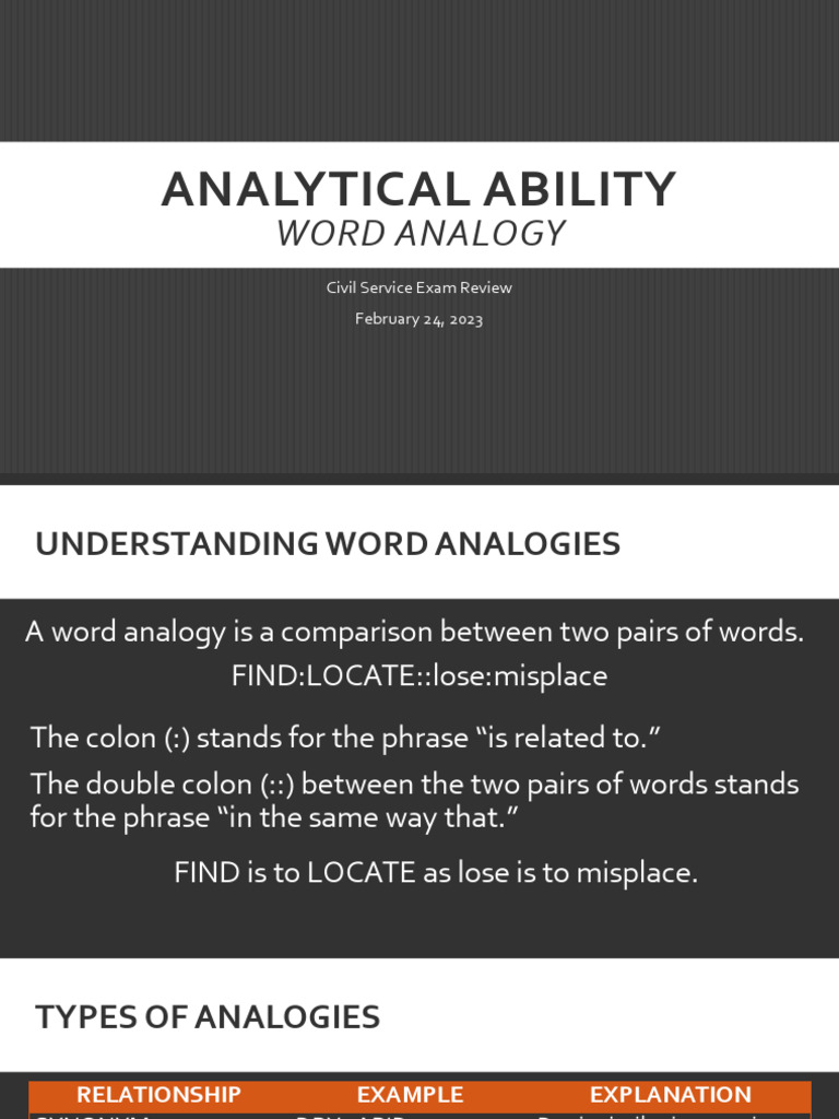 Analytical Ability | PDF
