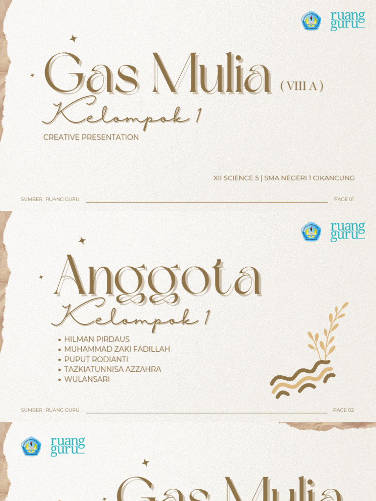 Contoh Materi Gas Mulia | PDF