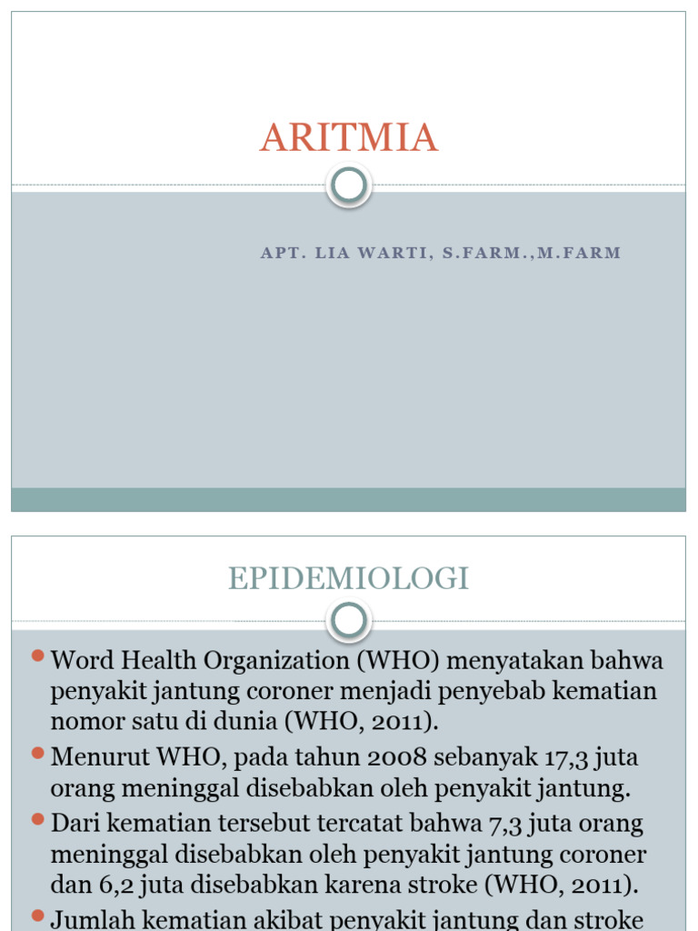 PPT - Aritmia | PDF