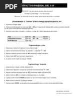 Códigos y Manual Control ISEL U-47S | PDF | Informática