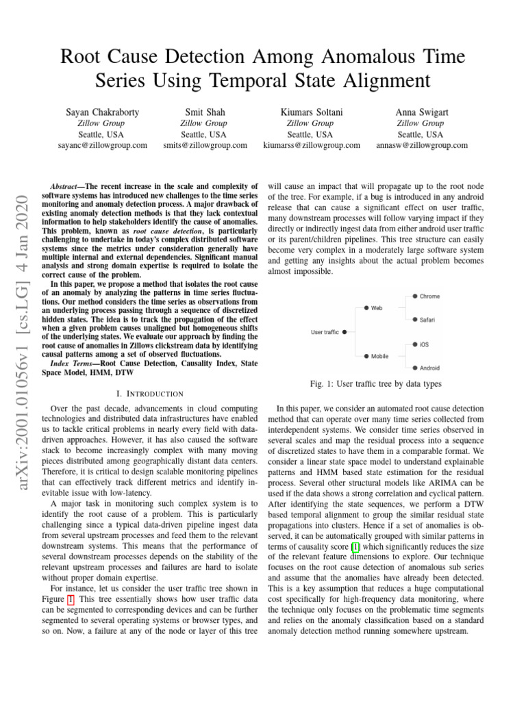 Root Cause Detection in Time Series | PDF