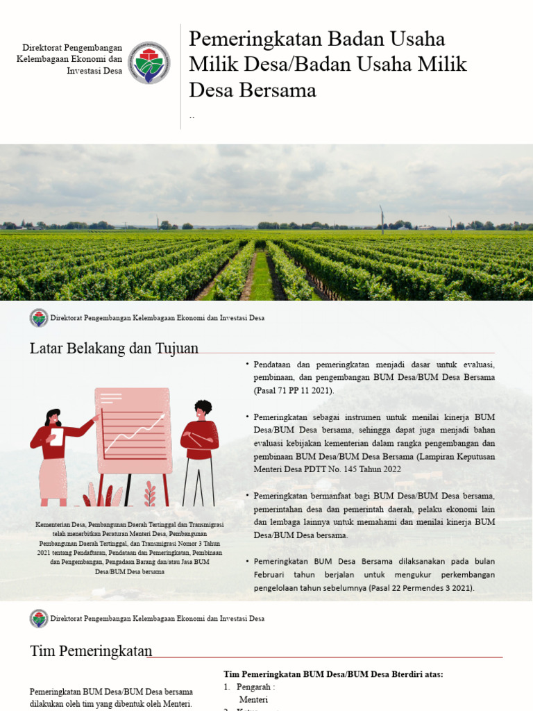 Pemeringkatan BUM Desa: Panduan dan Metode | PDF