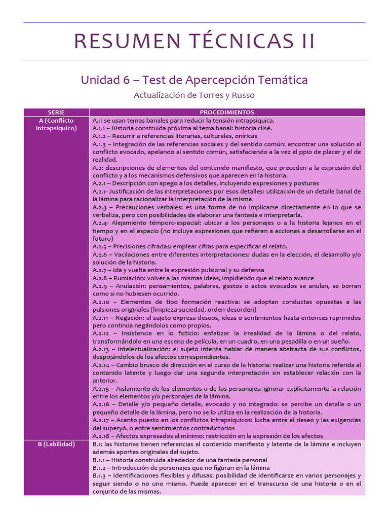 Técnicas de Evaluación y Diagnóstico Resumen | PDF