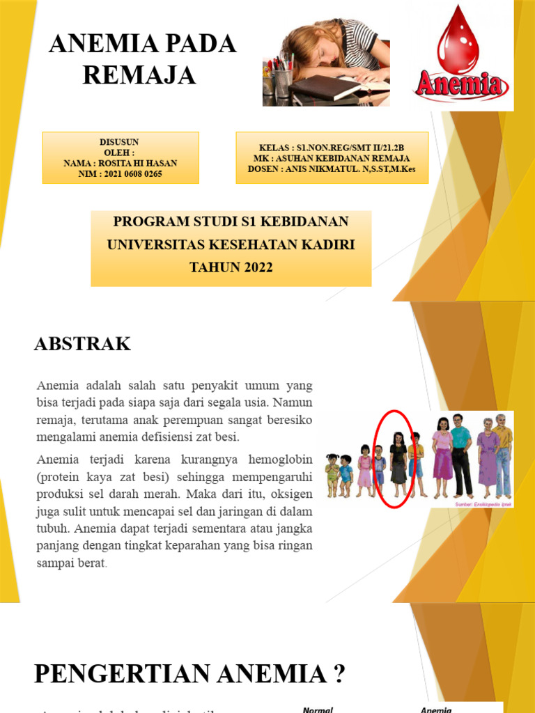 Anemia Remaja: Penyebab & Solusi | PDF | Kesehatan Holistik