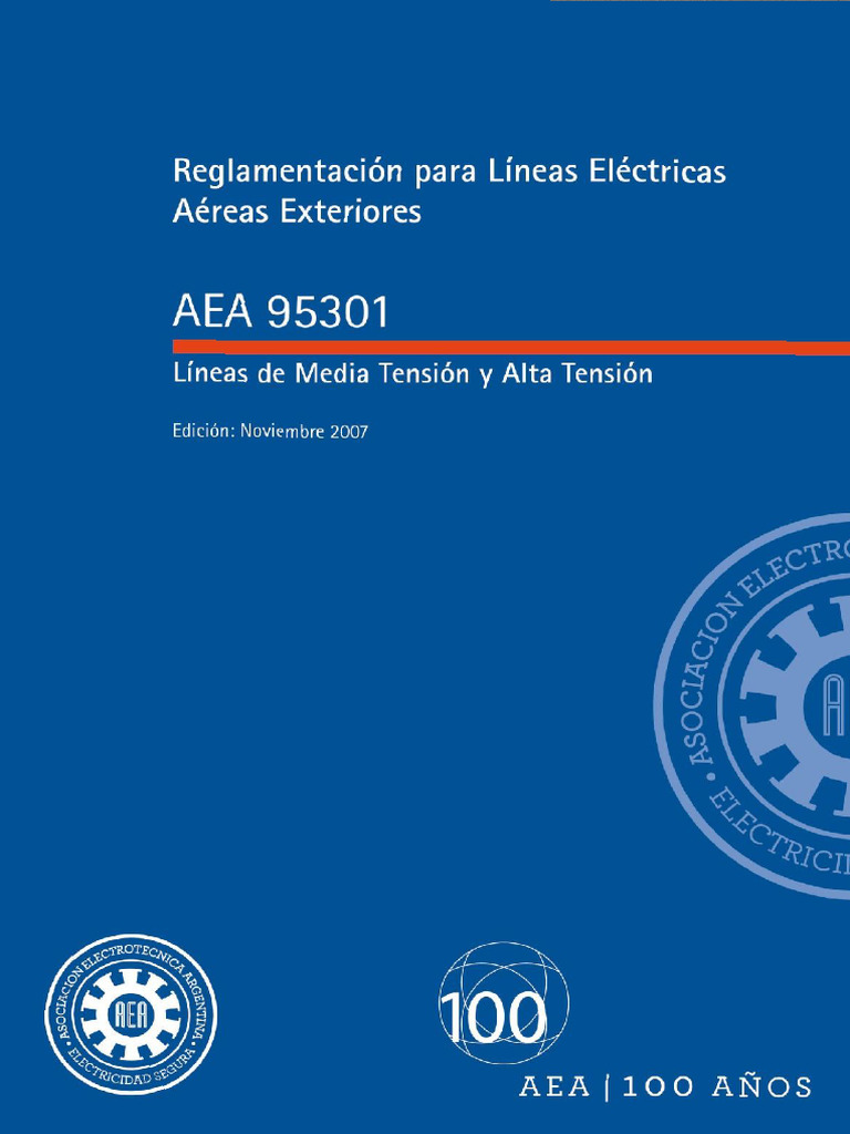 AEA 95301 - Líneas de Media y Alta Tensión | PDF