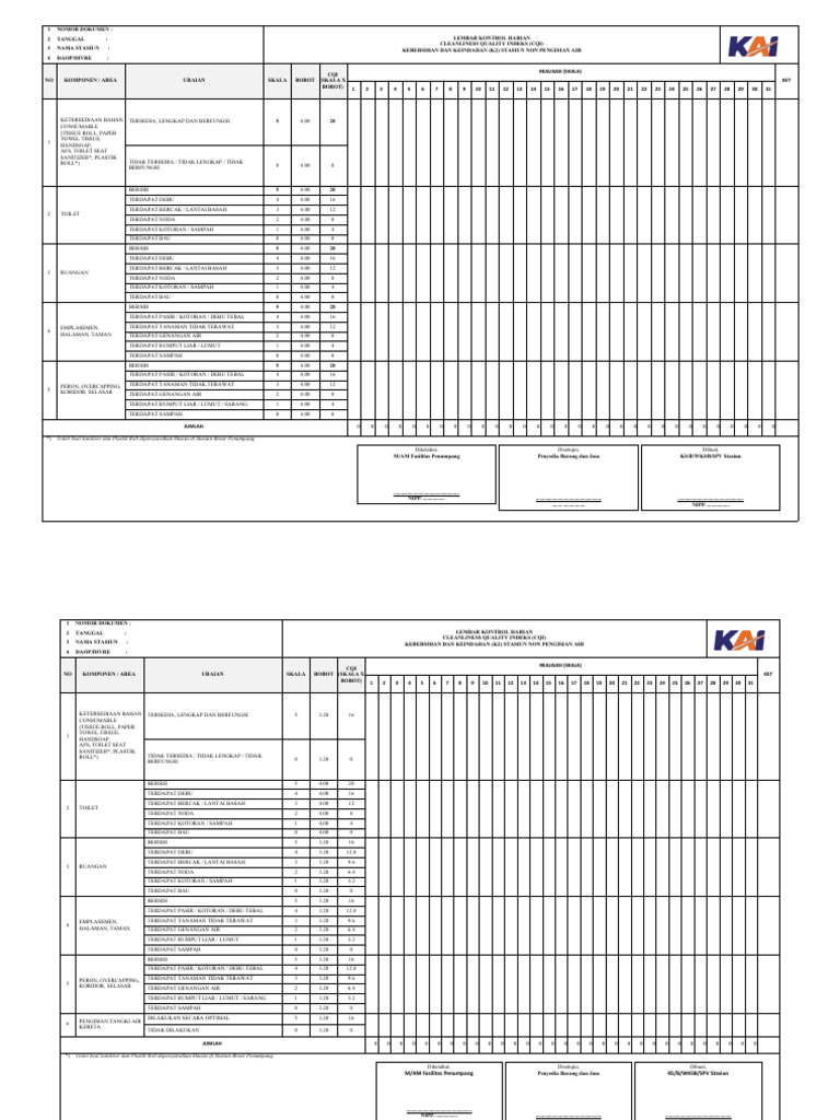 Checklist k2 2024 | PDF
