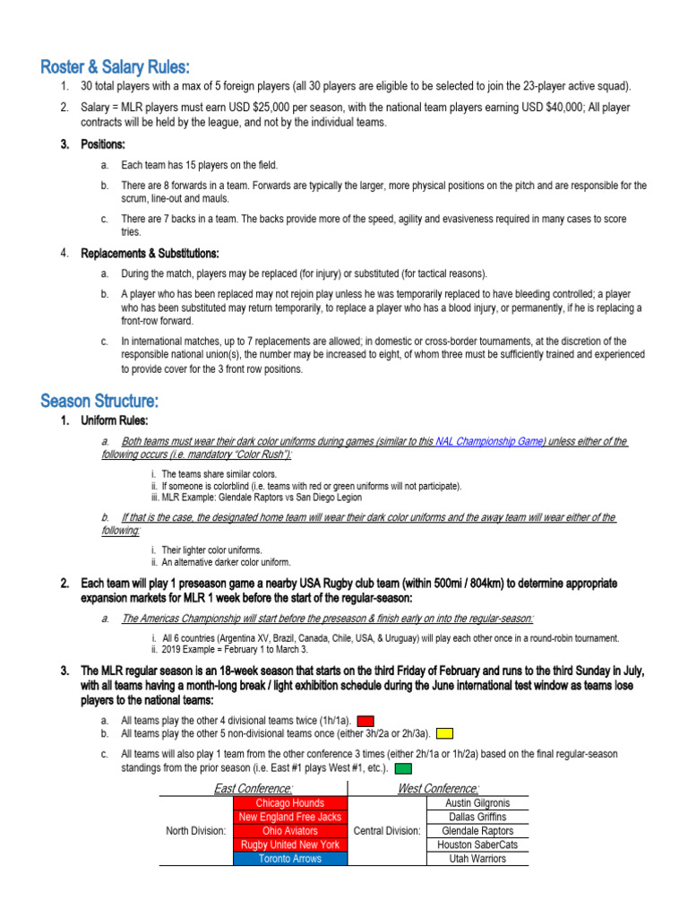new mlr rules | PDF