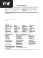 Psych - H&P Template | PDF | Cognition | Abnormal Psychology