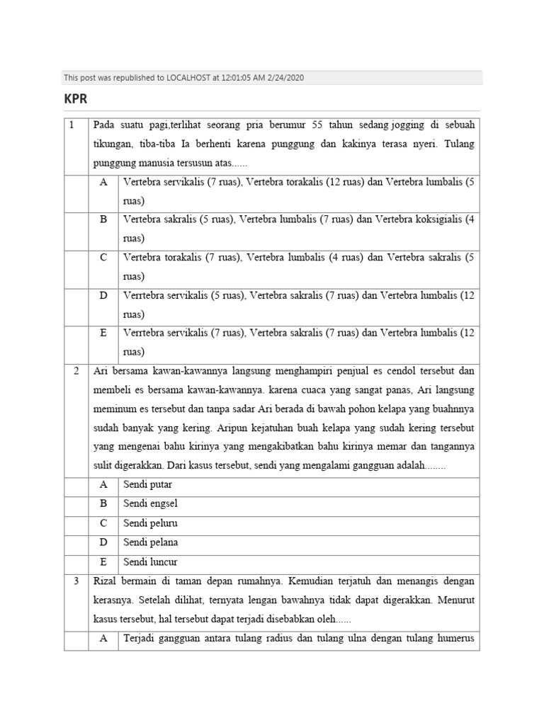 Soal Uspbk 2022 | PDF