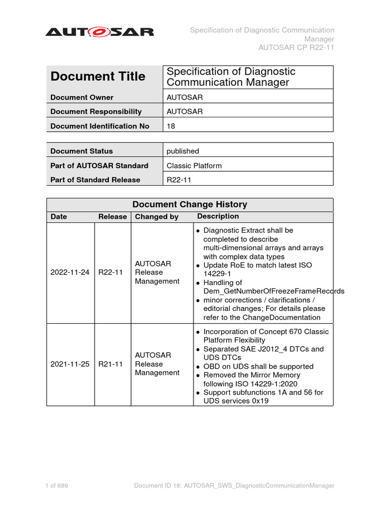 Autosarswsdiagnosticcommunicationmanager Pdf 