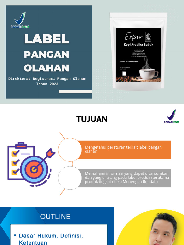 Panduan Label Pangan Olahan BPOM | PDF