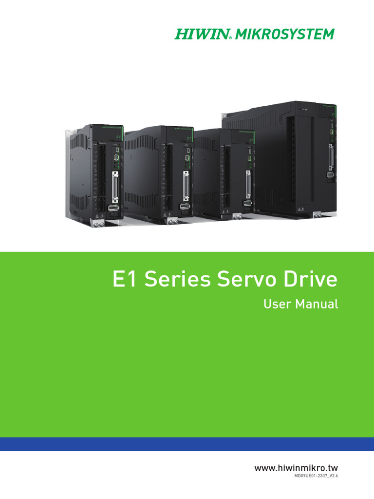 E1 Series Servo Drive User Manual V2.6 (en) | PDF