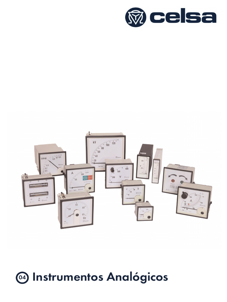 Texto Guia Tarea 2 Sensores CELSA CATALOGO DE AMPERIMETROS Y ...