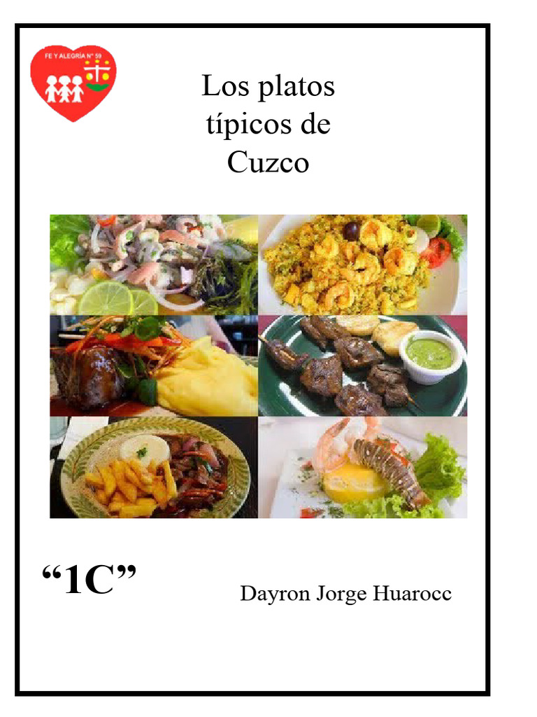 Doc1 - Platos Tipicos de Cuzco | PDF