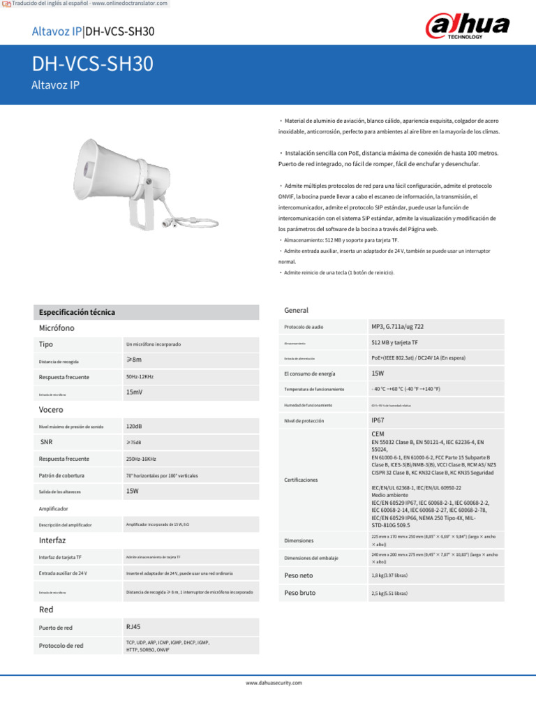 Dt-Bocina VCS-SH30 | PDF | Micrófono | Altoparlante