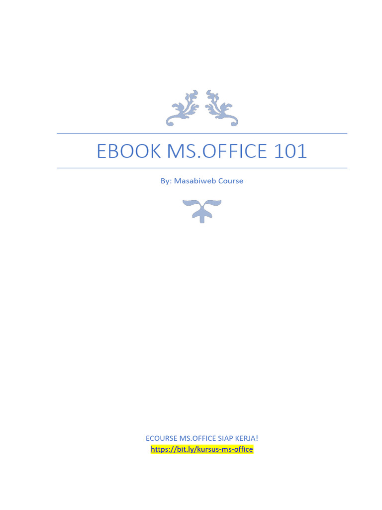 Ebook Gratis Ms - Office 101-v2 | PDF
