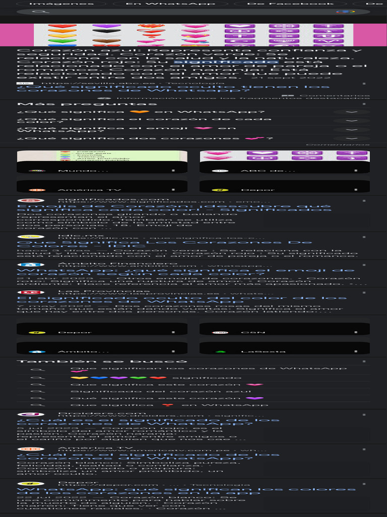 Significados de los corazones en WhatsApp | PDF | Ciencias sociales