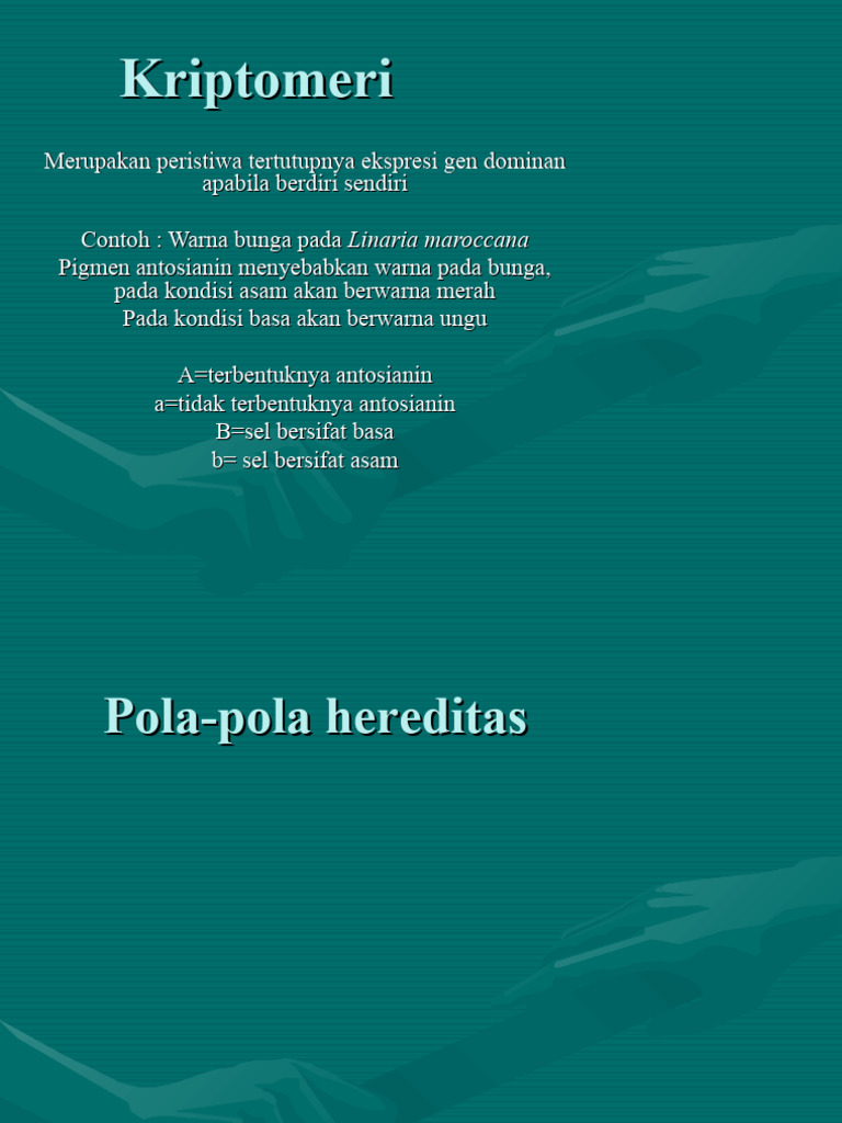 Kriptomeri dan Atavisme Genetik | PDF