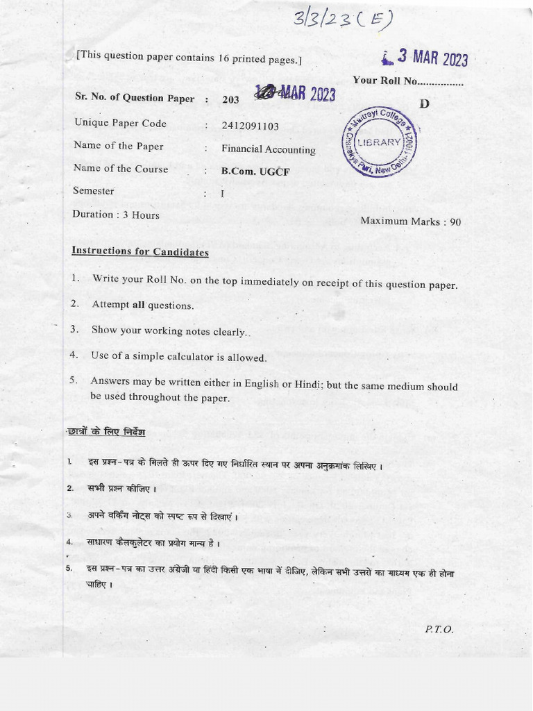 Financial Accounting | PDF