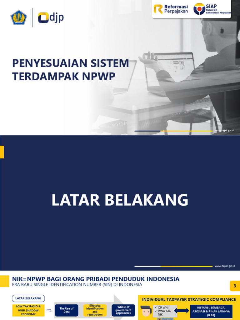 NIK Sebagai NPWP: Era Baru Pajak | PDF
