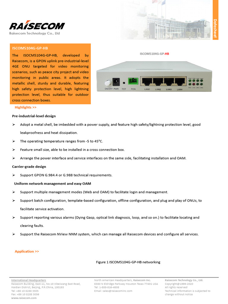 RC - DS - ISCOM5104G-GP-HB (Rel - 02) | PDF | Computers