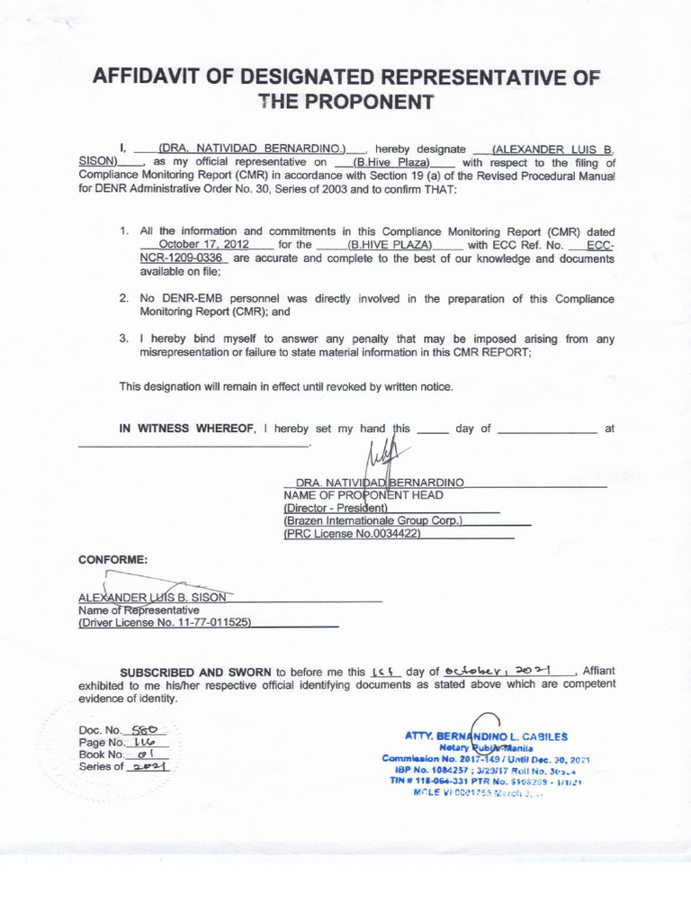 CMR Authorization 2021 | PDF