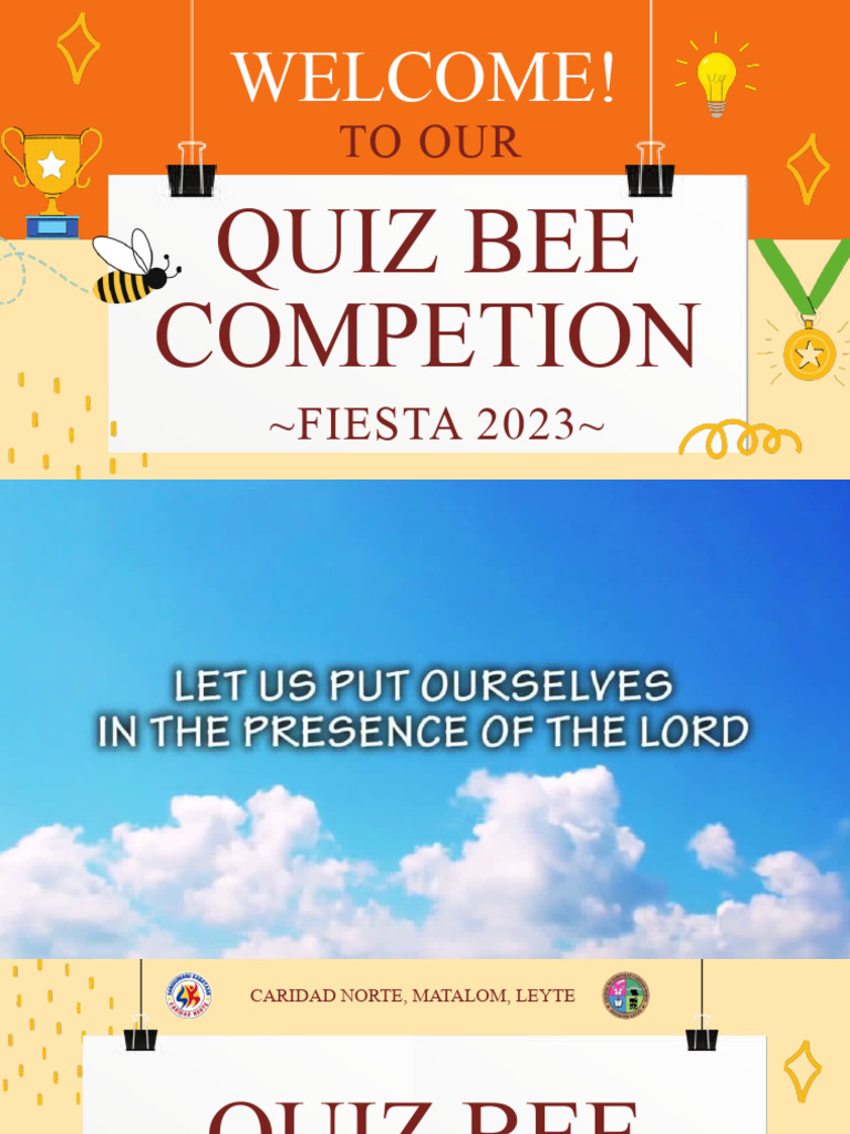 QUIZ BEE Time | PDF