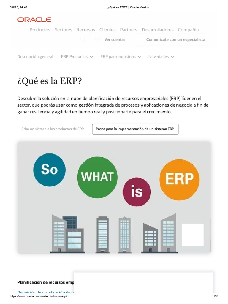 ERP Oracle México | PDF