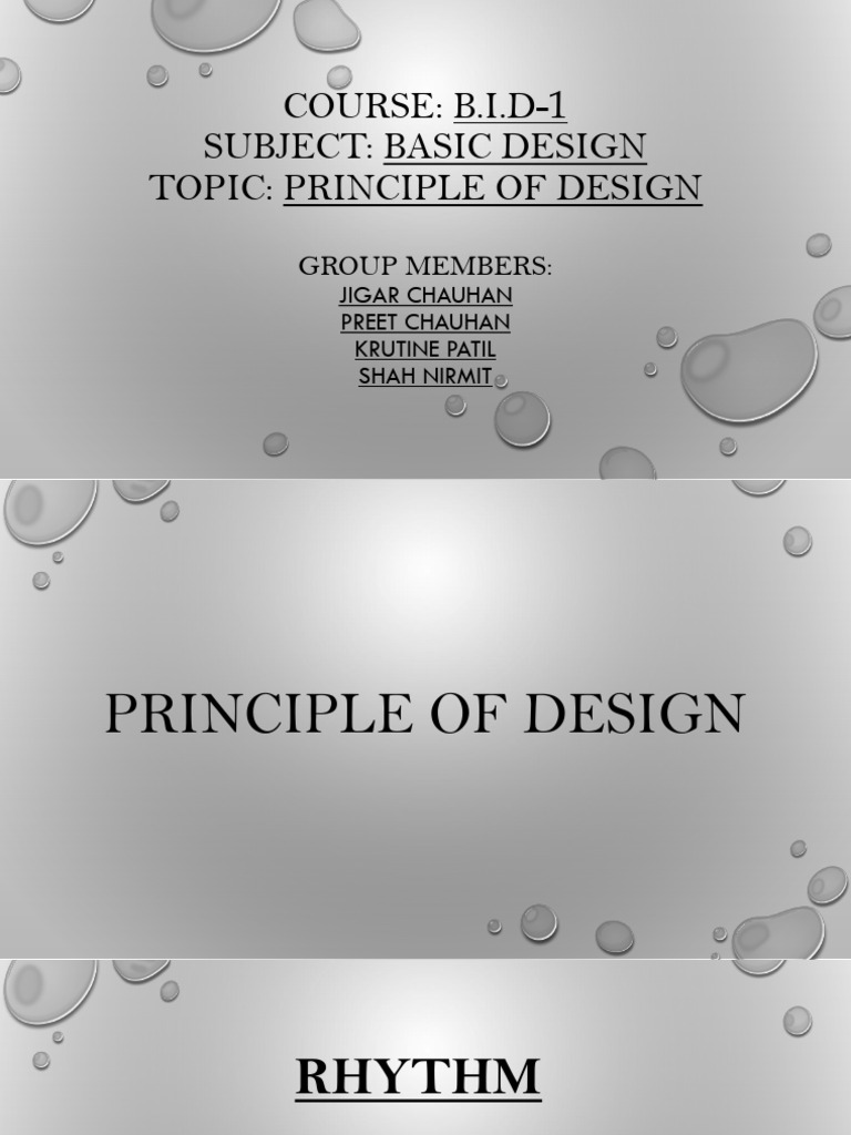 Principle of Design | PDF