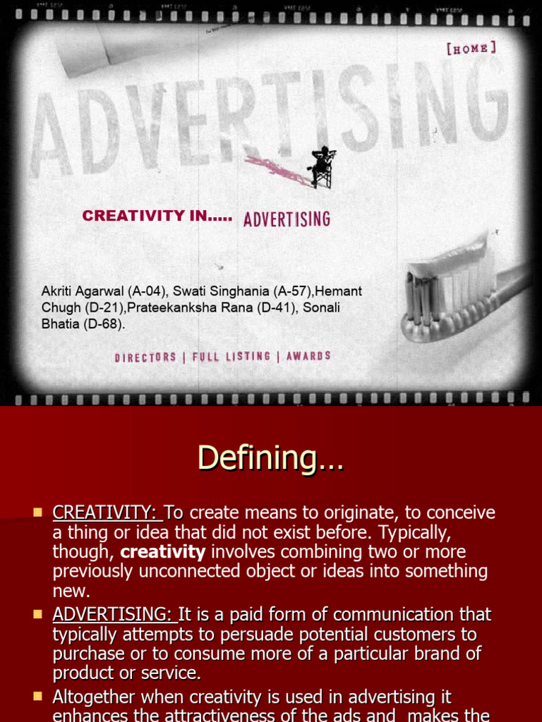 Advertising Concept | PDF