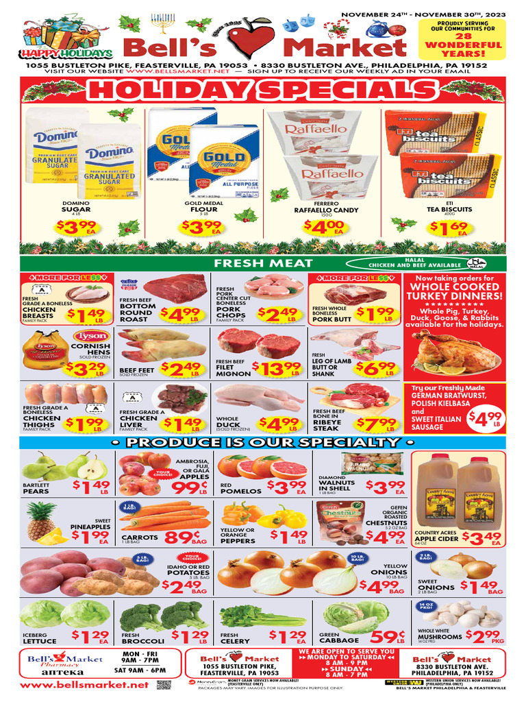 1124 Bells Market Final Proof | PDF | Beef | Pork