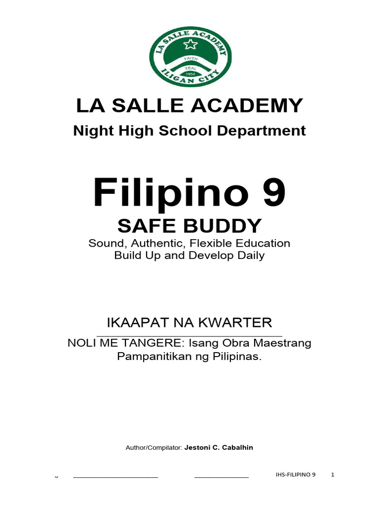 Filipino-9 4th Quarter LM | PDF