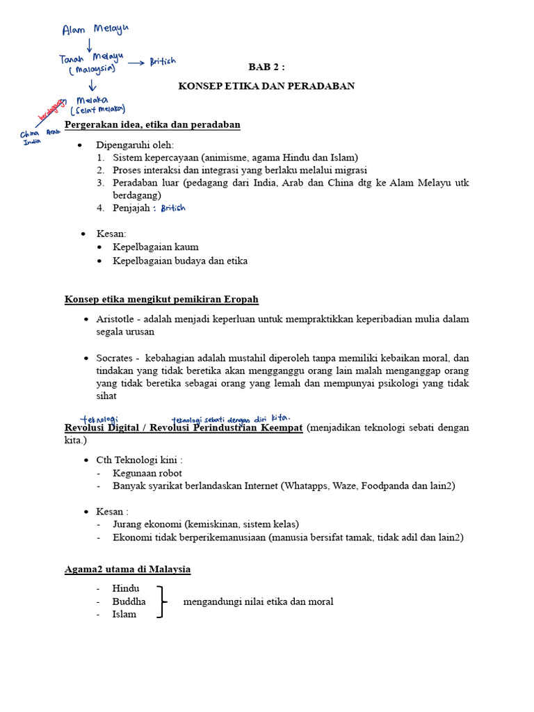 BAB 2 Konsep Etika Dan Peradaban | PDF
