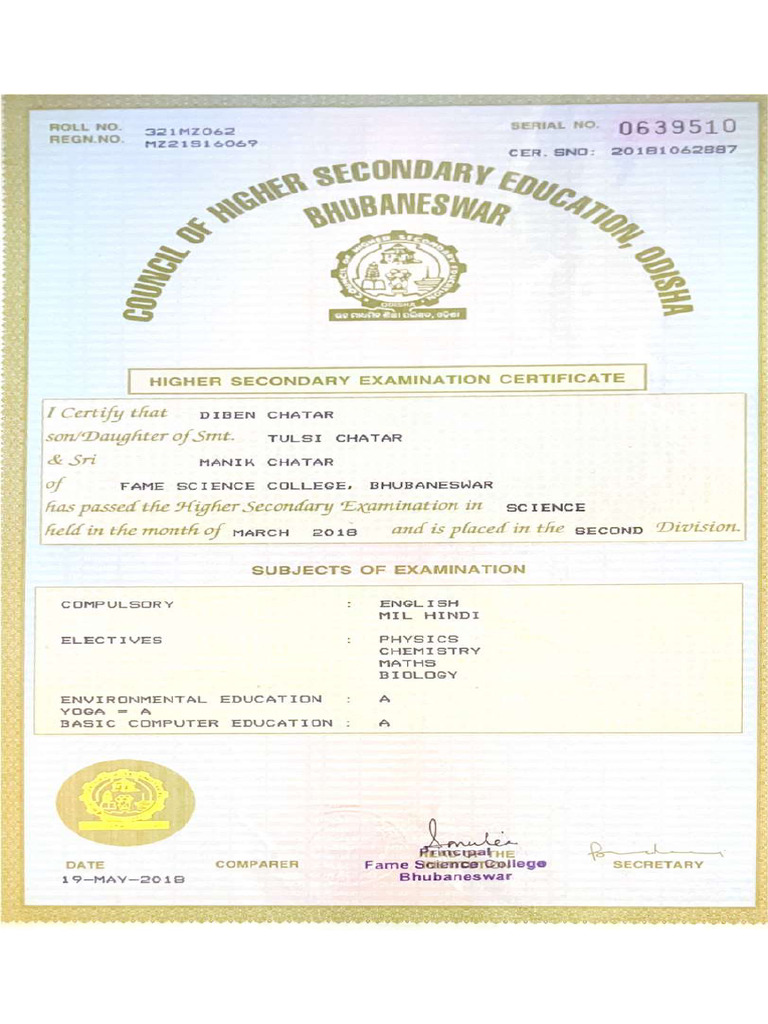 Diben +2 Certificate_compressed | PDF