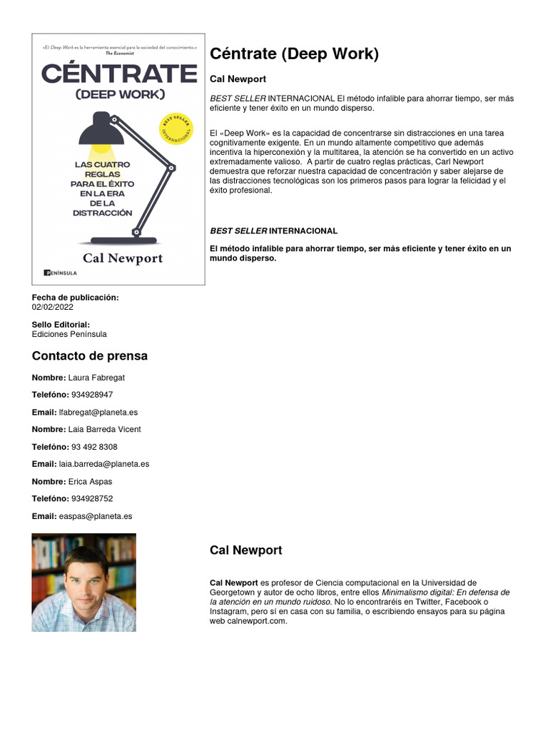 Centrate Deep Work | PDF