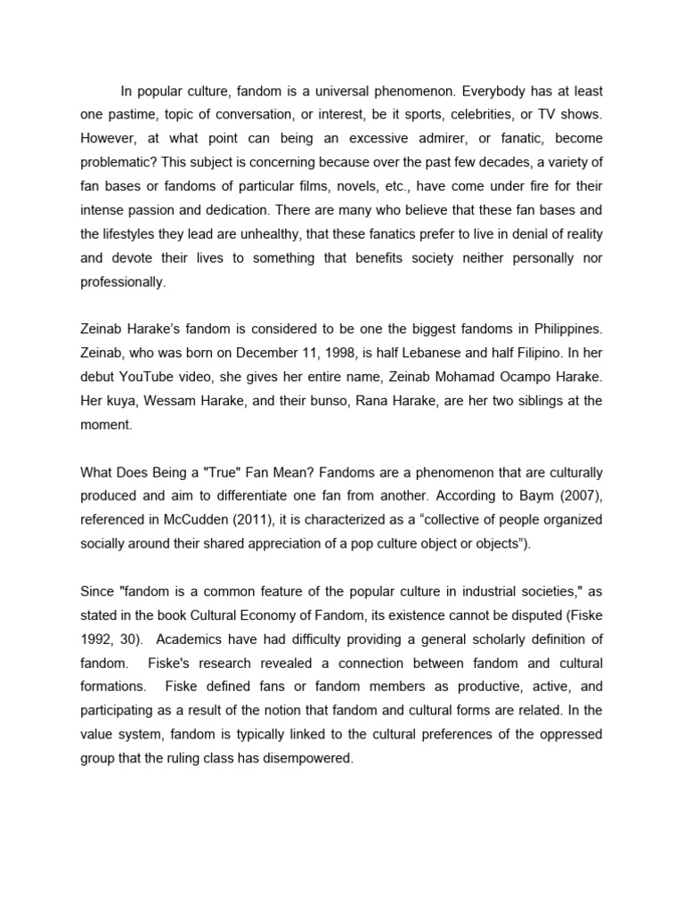 Filipino Fandom | PDF | Fandom