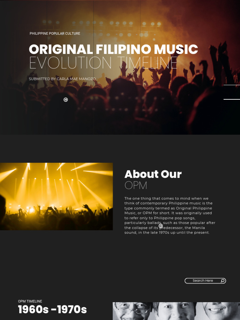 Original Filipino Music: Evolution Timeline | PDF