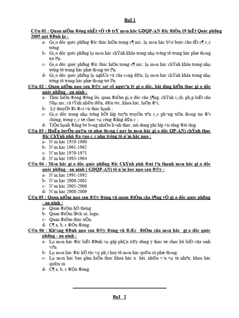 bài tập QP1 từ B1-B4 | PDF