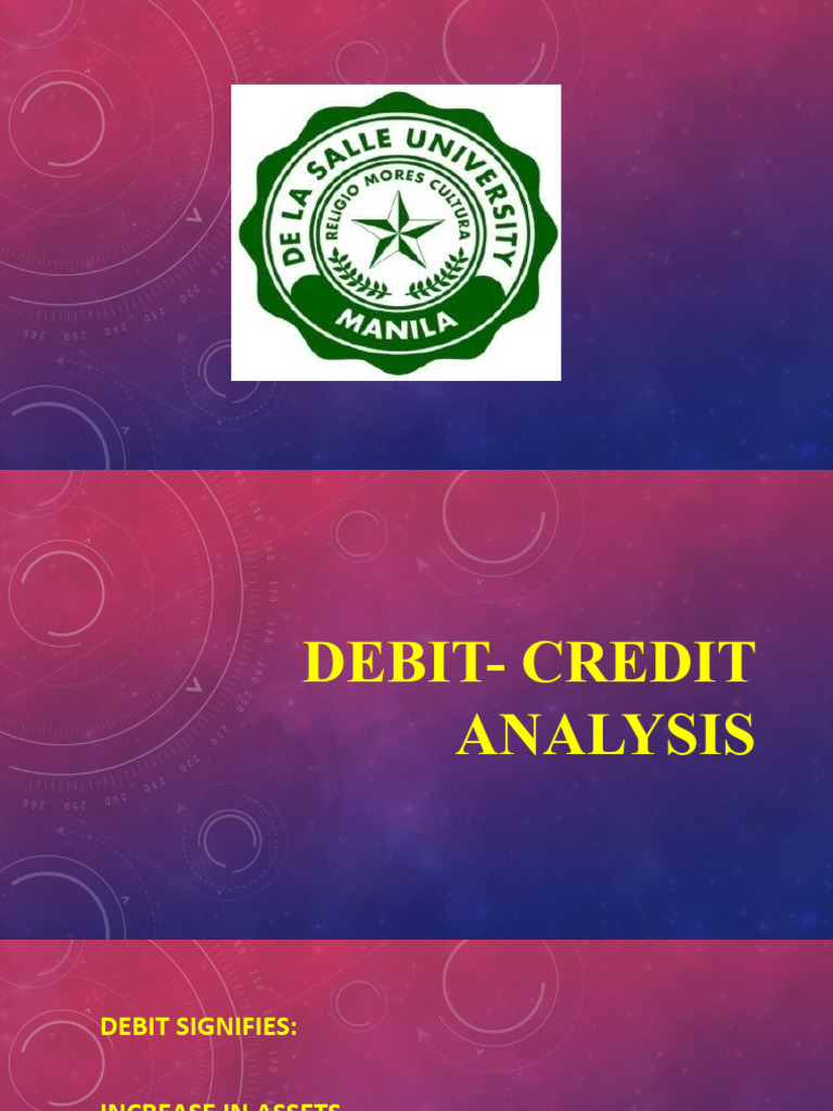 Debit Credit Analysis And Journal Entries Pdf