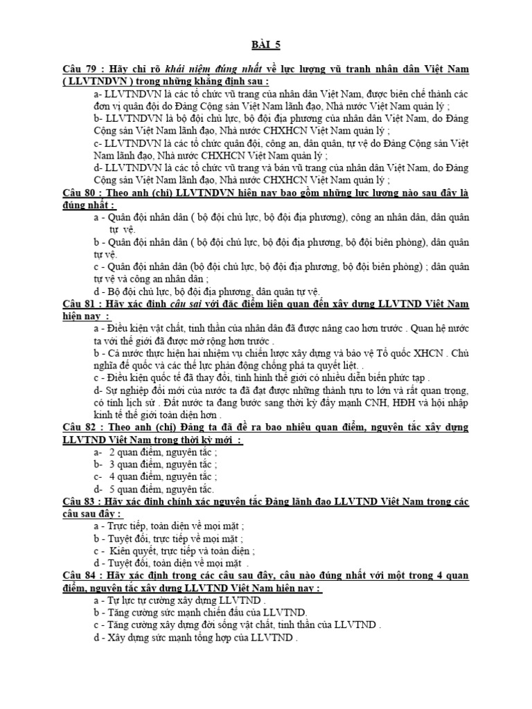 Bài Tập Qp1 Từ b5-b7 | PDF