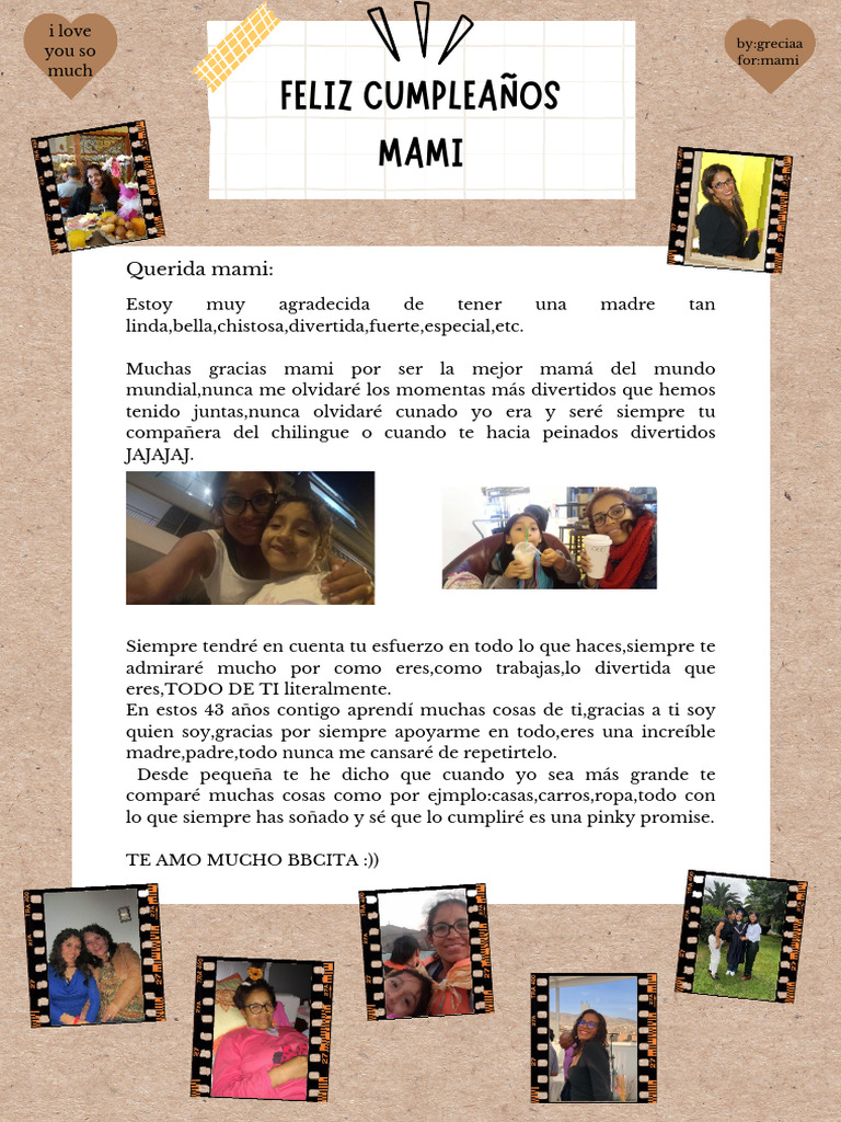 Feliz Cumpleaños Mami | PDF