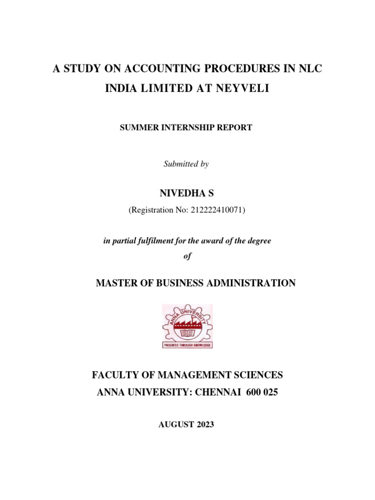 Internship Report Final | PDF