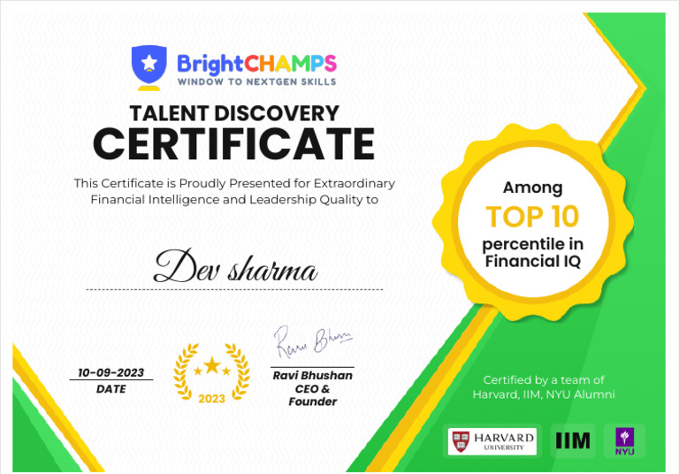 Demo Class Completion Certificate | PDF