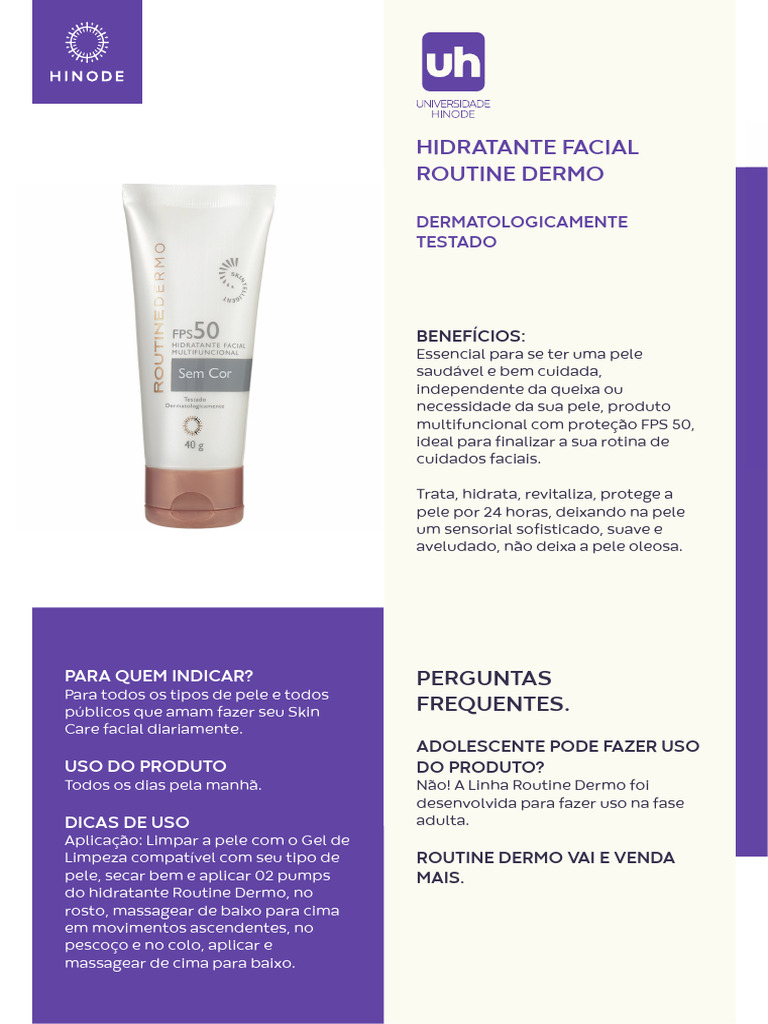 Hidratante Multifuncional FPS 50 Hinode | PDF