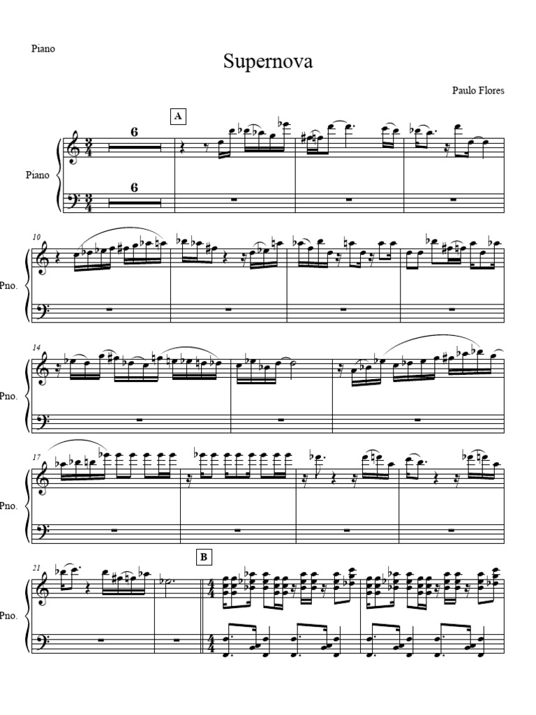 Supernova 2023 - Piano | PDF
