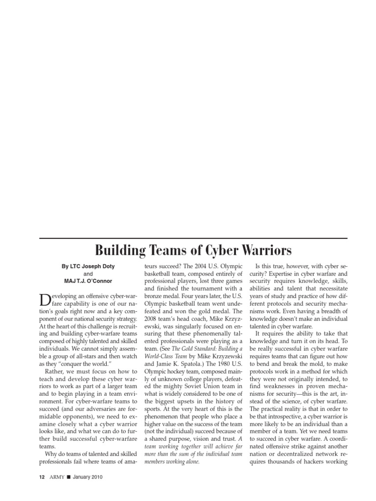 Cyber Warrior | PDF
