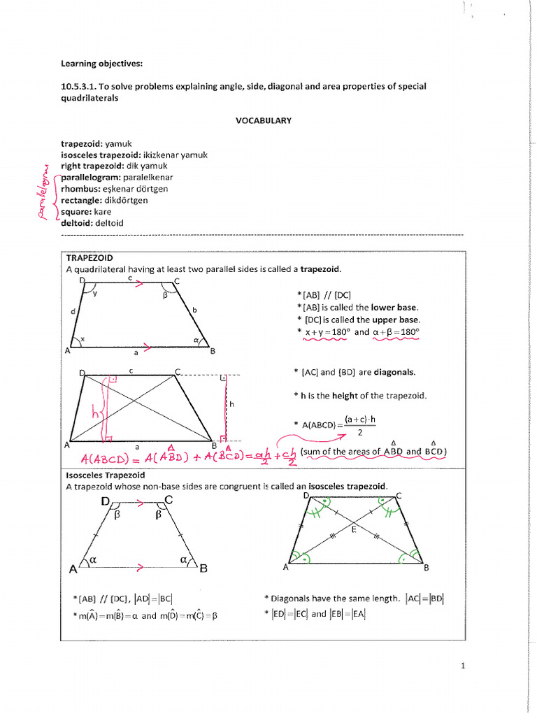 Quadrilaterals and Polygons 4 | PDF