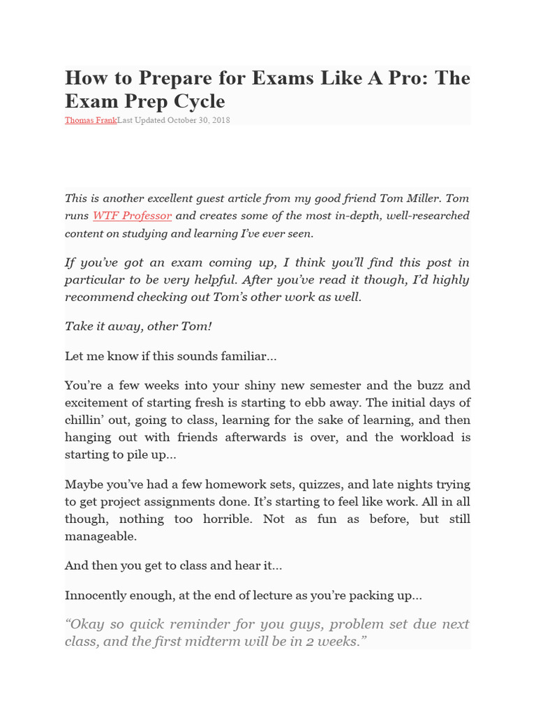 How To Prepare For Exams Like A Pro: The Exam Prep Cycle-20240104025442 ...