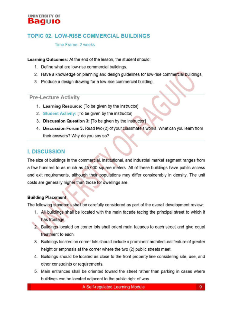 TOPIC-3-LOW-RISE-COMMERCIAL-BUILDINGS | PDF